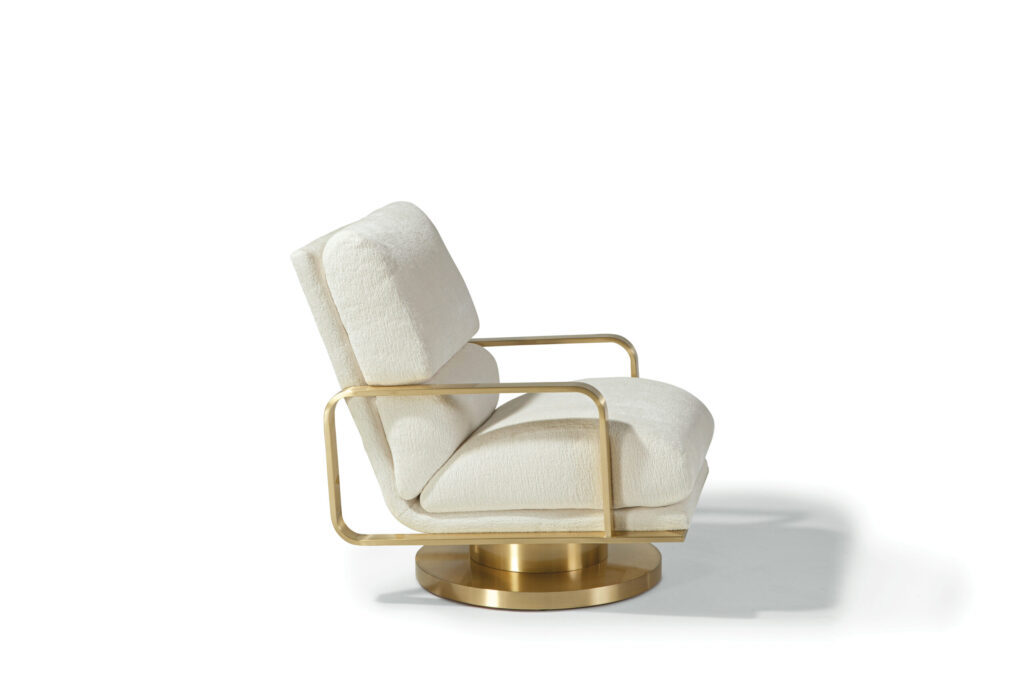 Thayer Coggin Mercury Swivel Rocking Chair - The Century House ...